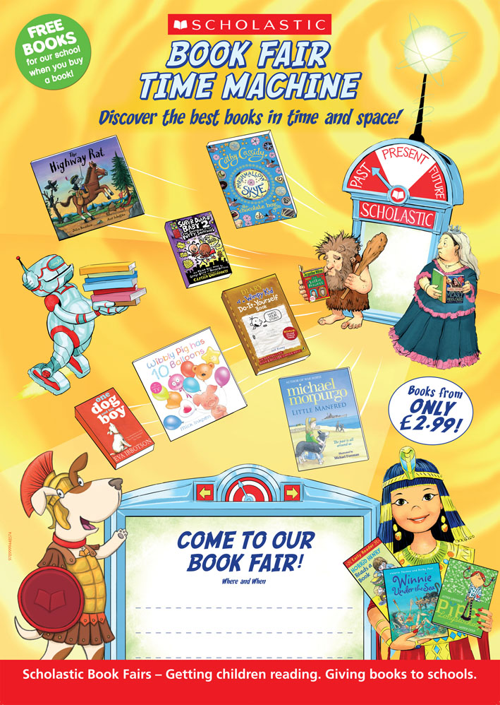 Nelson Evergreen Gets Sketchy: Scholastic Time Machine Poster