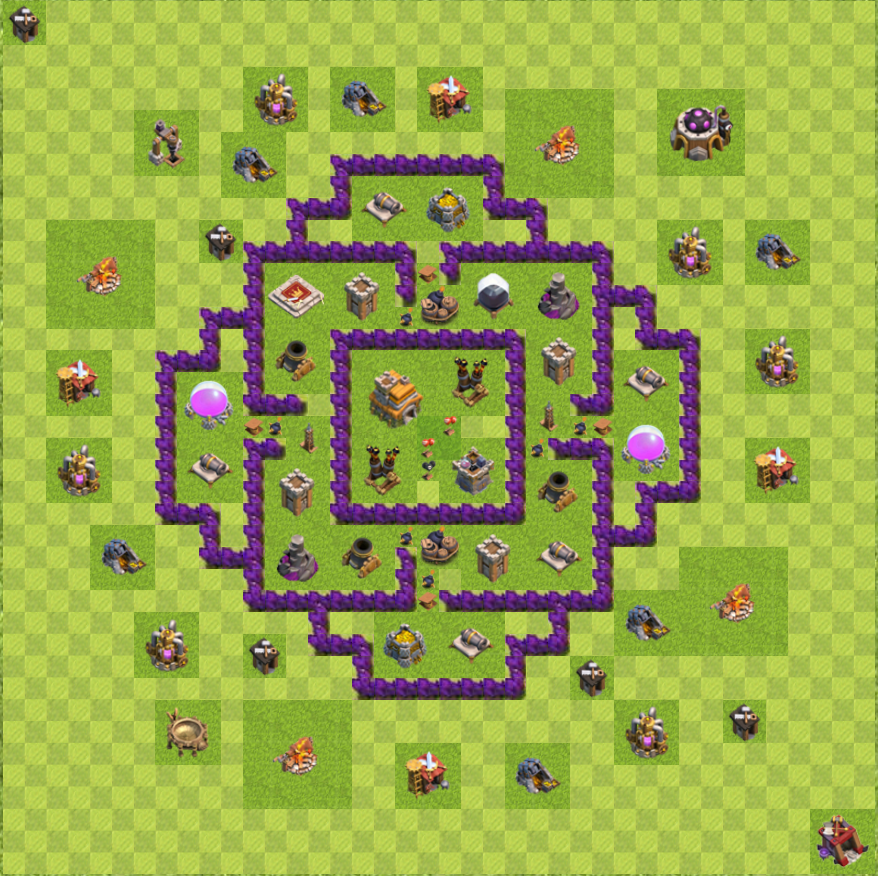 7 War Base CoC TH 7 Terkuat dan Terbaik | 7Toptrend.com