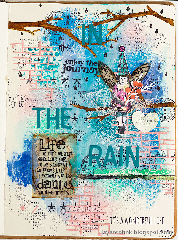 Layers of ink: Dance in the rain tutorial