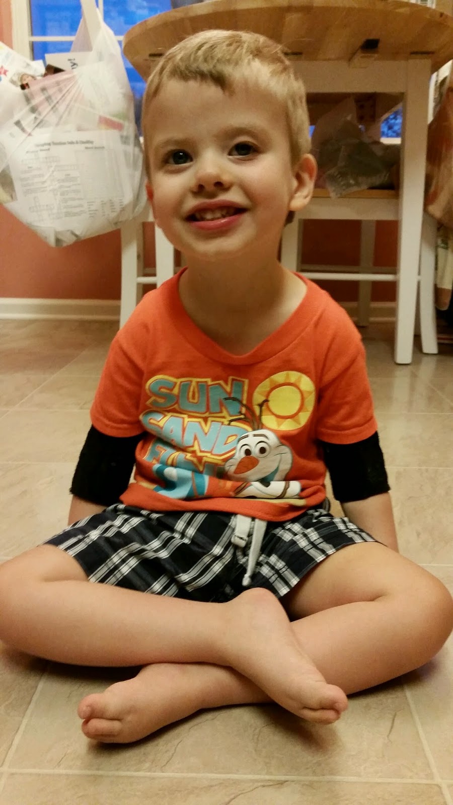 Pneumothorax. Ptosis. Torticollis. Joubert. Miracle.: Connor is 3!!