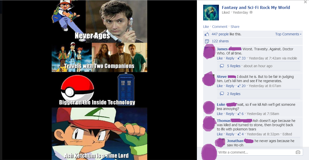 Aggroe & Anemone: Dr. Who vs. Pokemon?