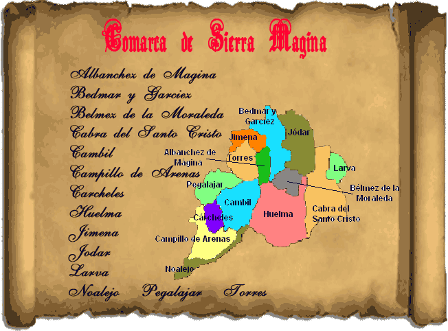 JAEN " Paraiso Andaluz ": Comarcas de Jaen, Pueblos y Ciudades