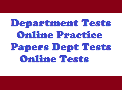 Department Tests Online Practice Papers Dept Tests Online Tests ...