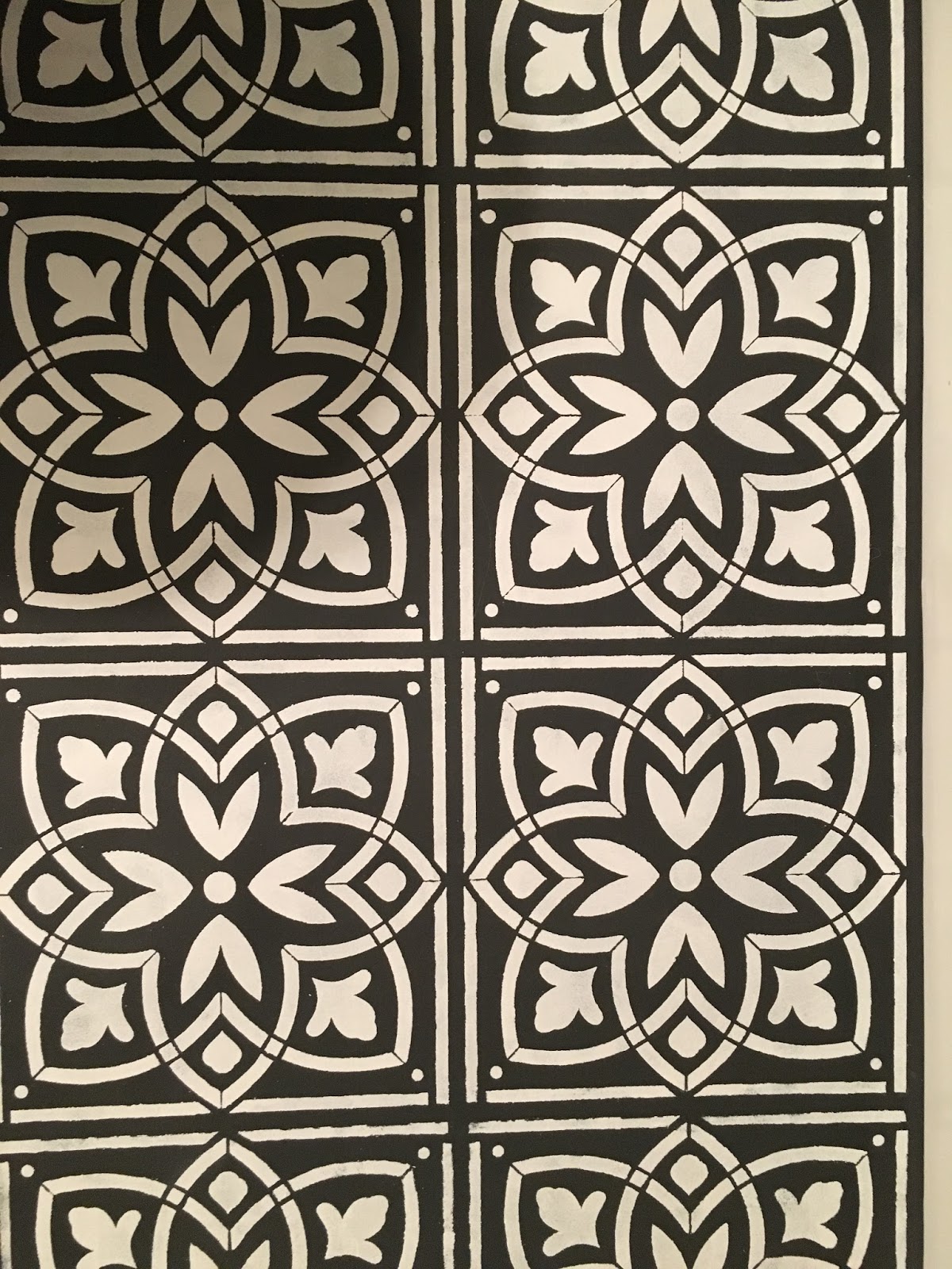 BookGirlCreations: Stenciled floor