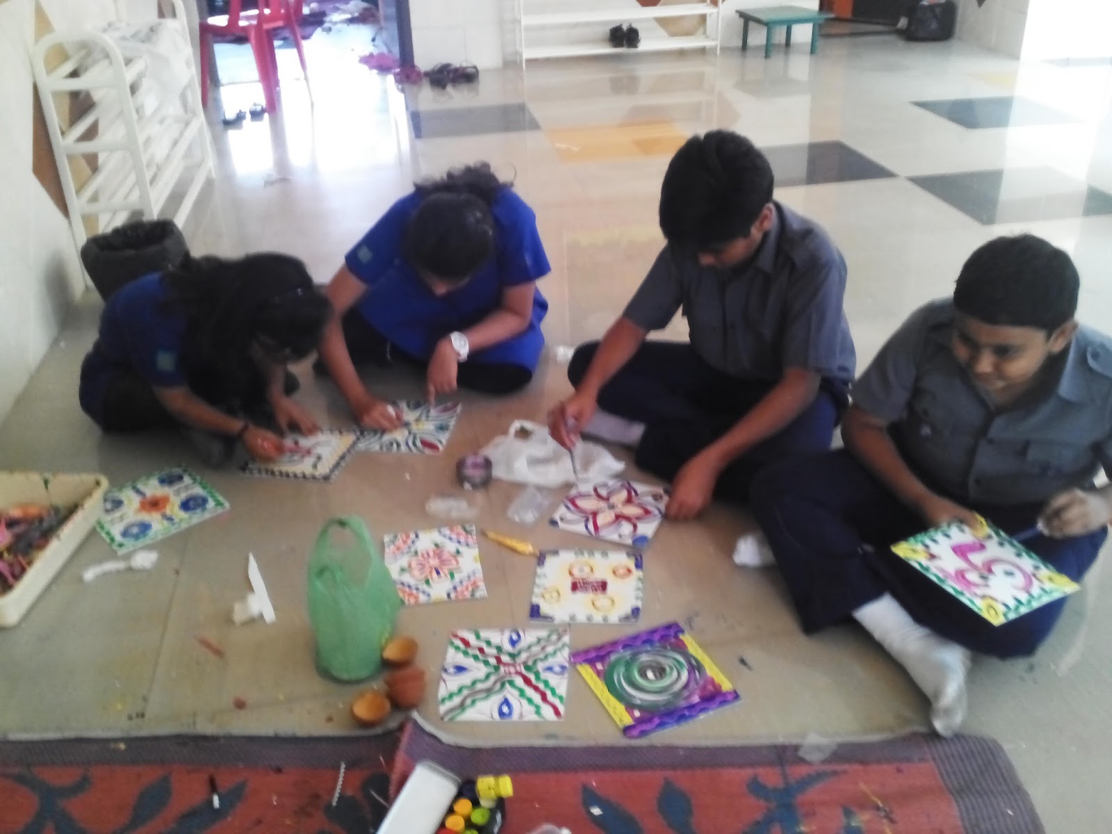 Array of Handicrafts Made by CBSE-i Grade 1 to 8 Students