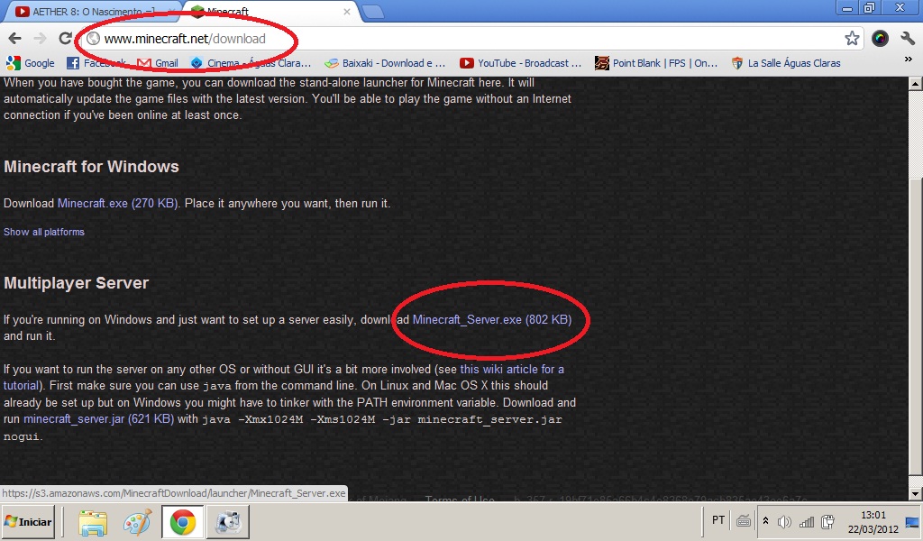 JogosVIA: Criando Um Server Via Hamachi [minecraft]