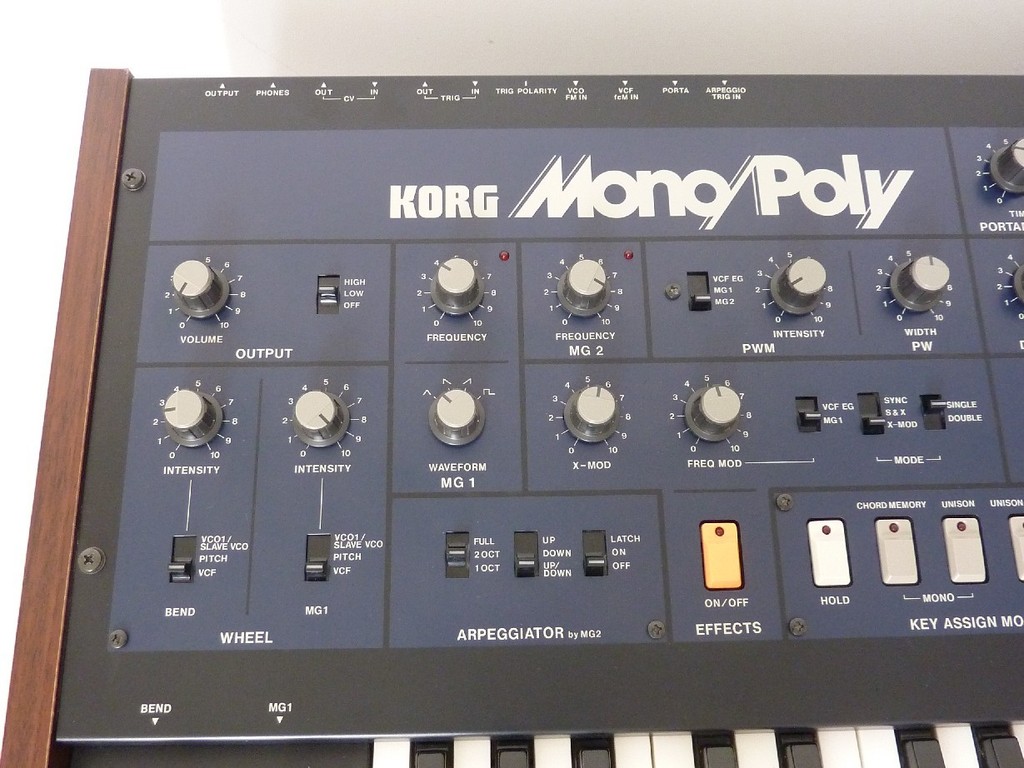 MATRIXSYNTH: Korg MonoPoly with Midipoly MIDI & Original Case SN 377689