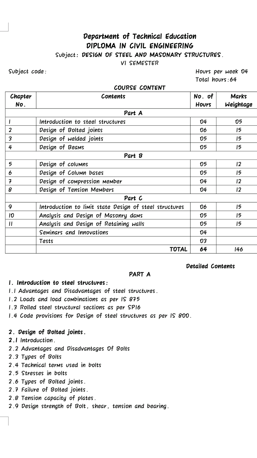STUDENT SPOT(Diploma In Polytechnic Education -Karnataka): Civil 6th ...