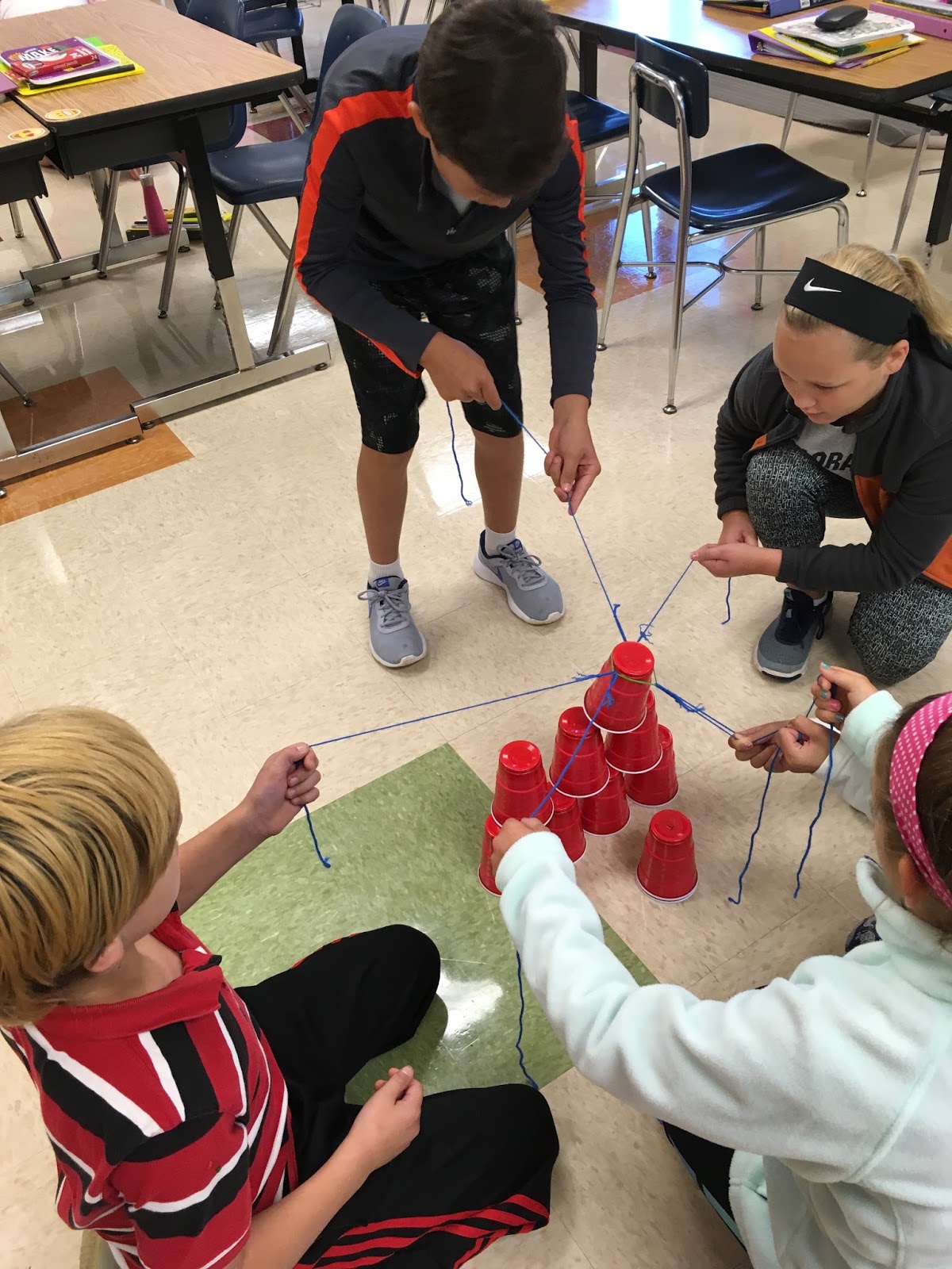 Welcome to Ms. Winkel's 5th Grade Blog! : First day cup stacking challenge!