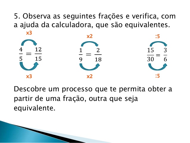 Frações Equivalentes A Inês A Carla E A Maria Compraram Chocolates Do