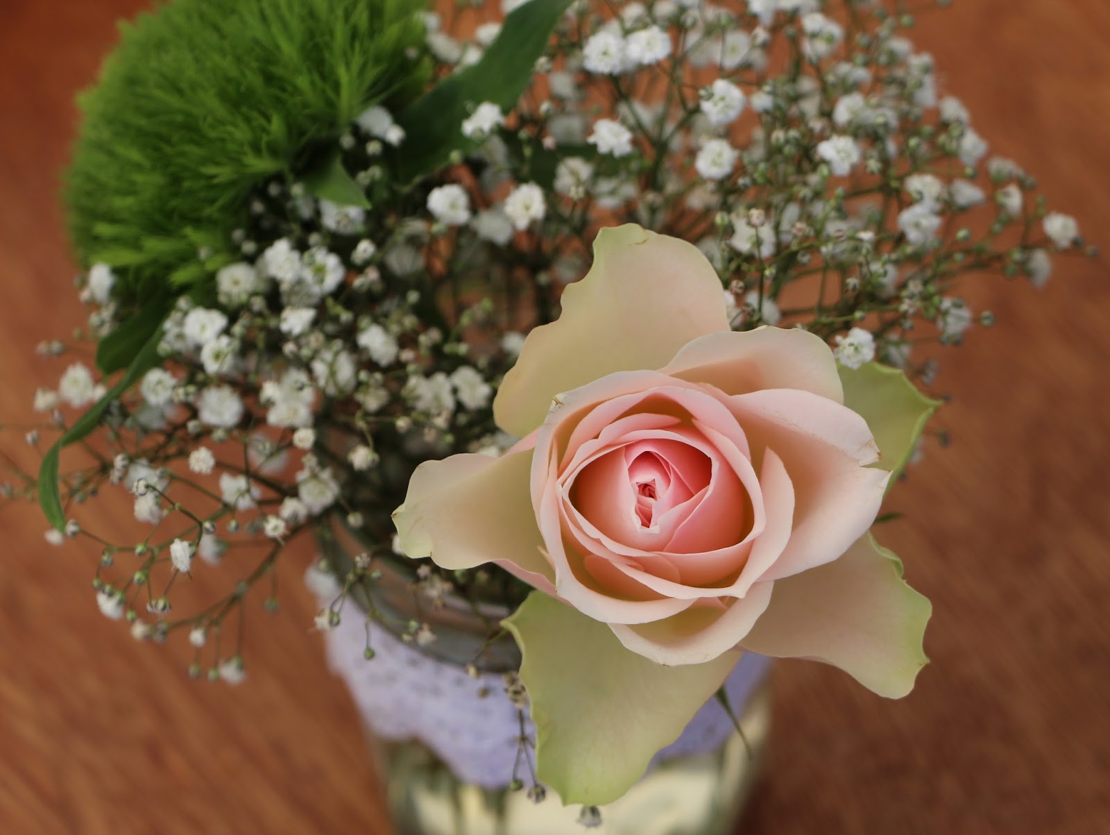 Kinou's World: Texture - Gypsophile et pétales de roses