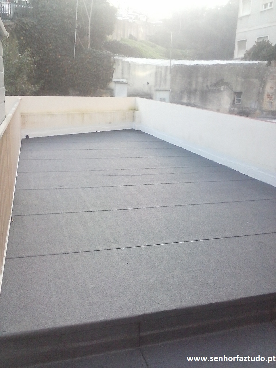 Isolamento de um terraço em Lisboa