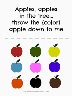 Apple Color Song for Preschoolers | School Time Snippets