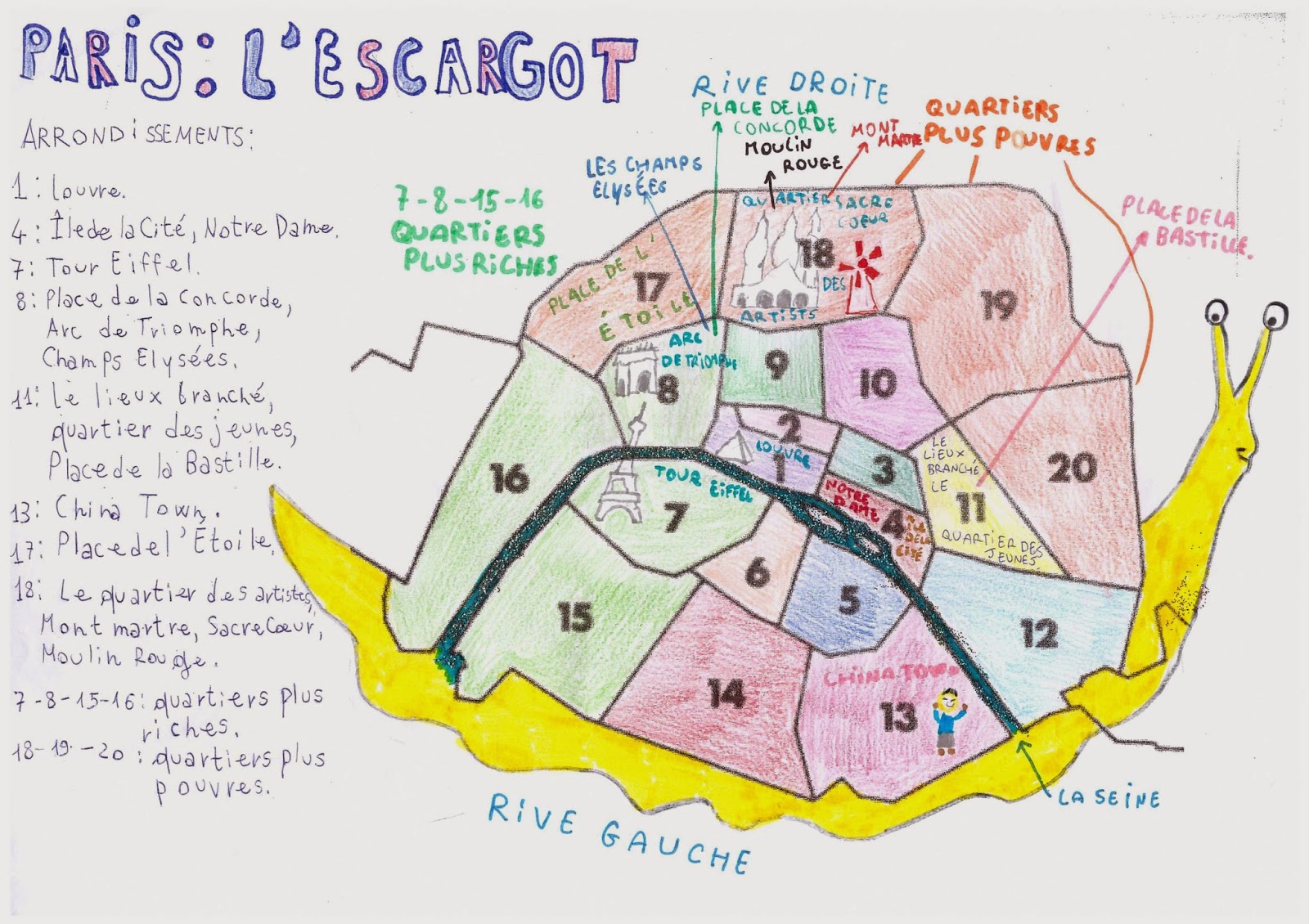 By Map Paris Arriondismont