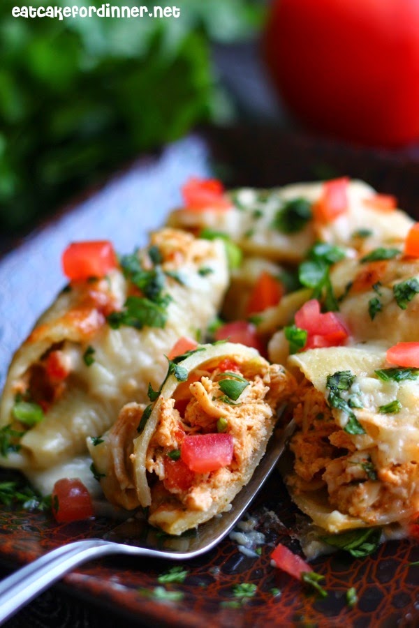 Eat Cake For Dinner: Chicken Enchilada Stuffed Shells