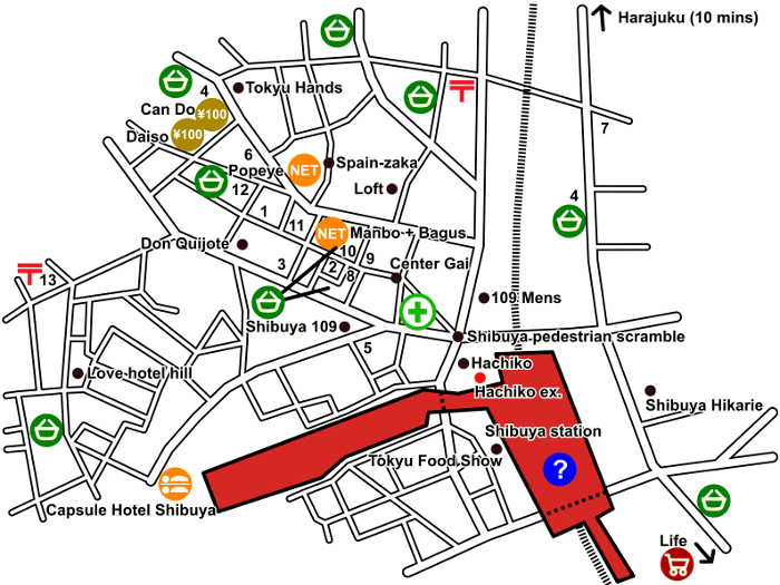 Shibuya Map