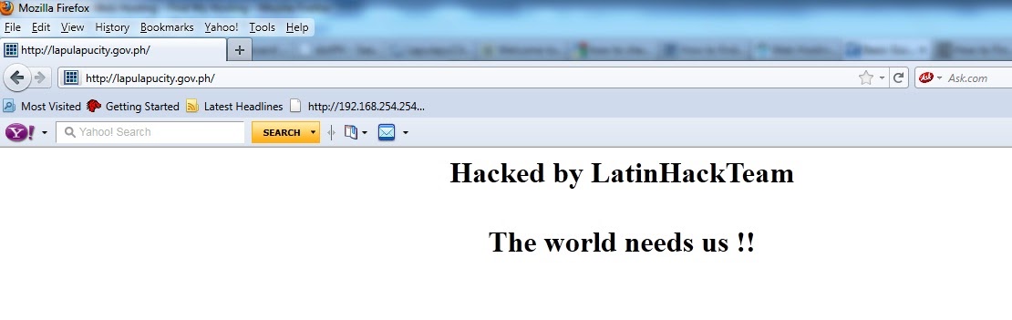[Hacked] Lapu Lapu City Government Website another victim
