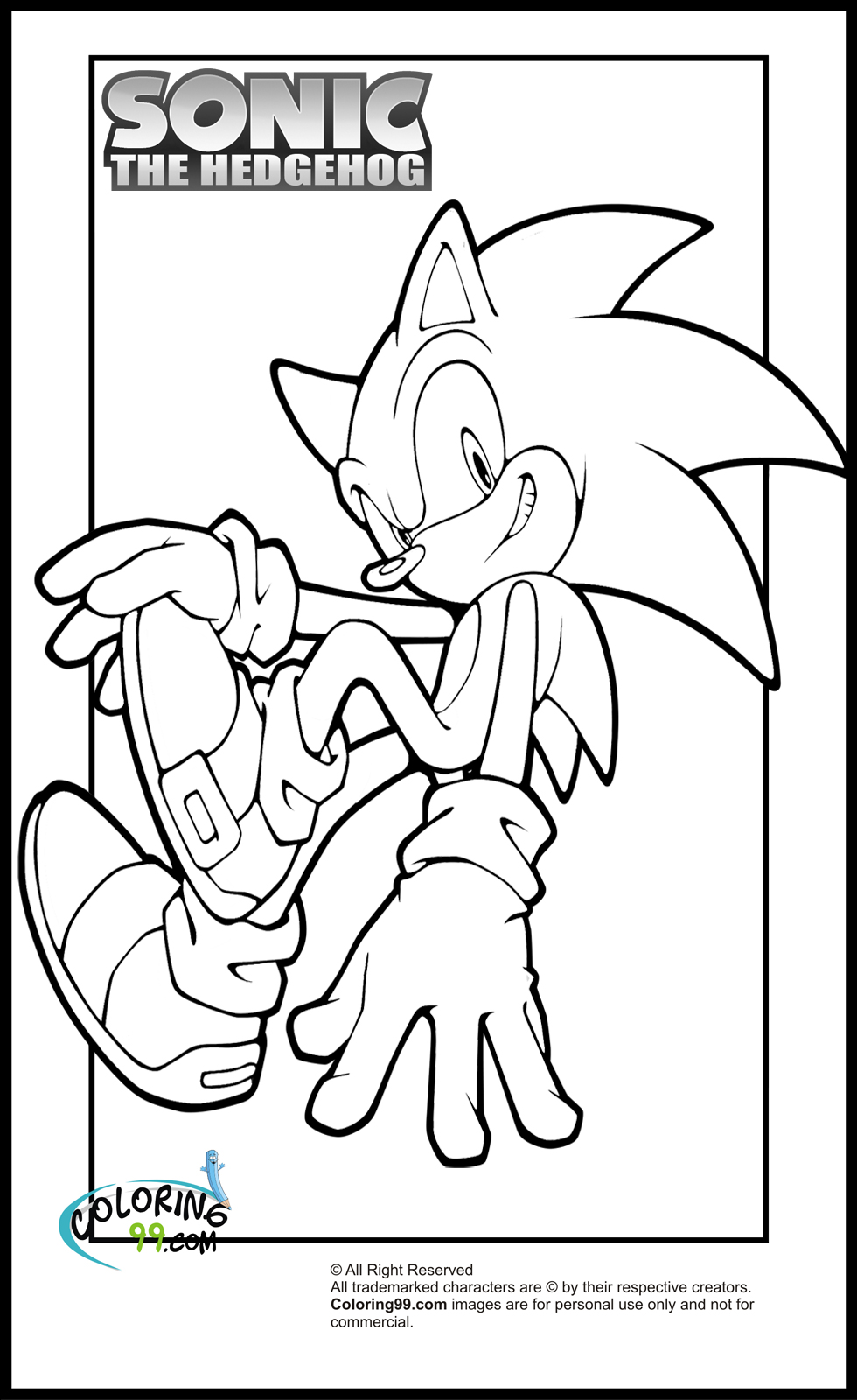 Yellow Sonic.exe Coloring Pages Coloring Pages