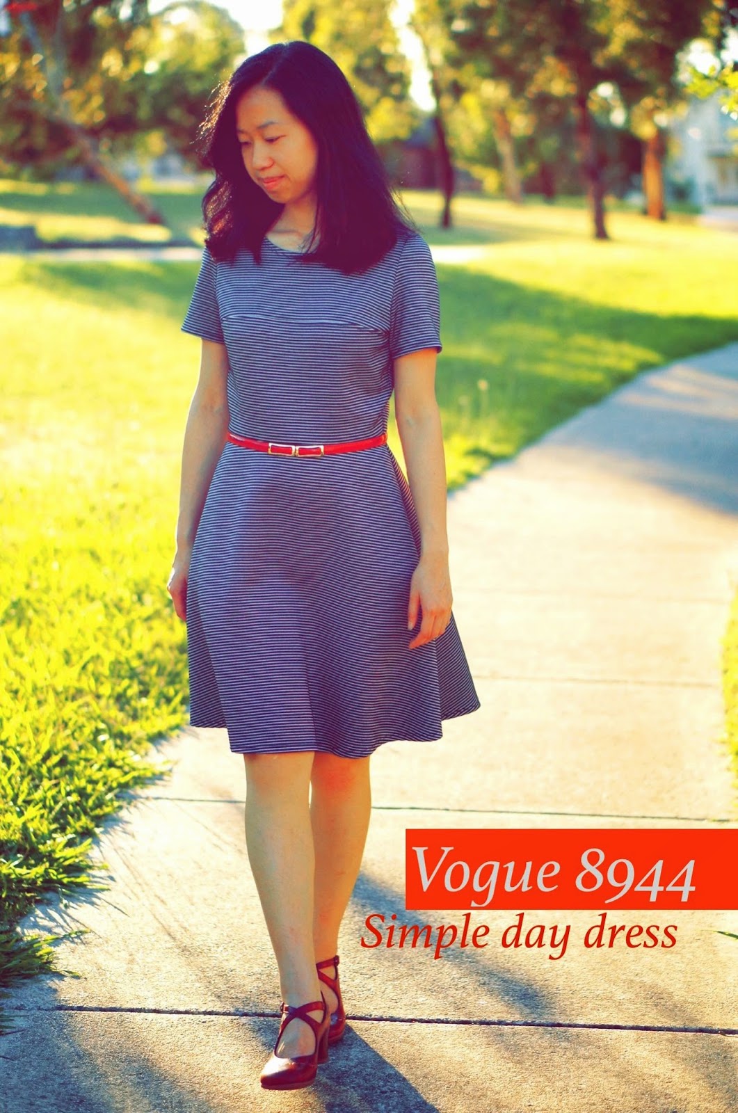 CozyCotton: Celeste's Sewing Blog: Simple Day Dress: Remake of Vogue 8944