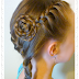 Side Swept French Braid Flower Hairstyle - Hairstyles For Girls ...