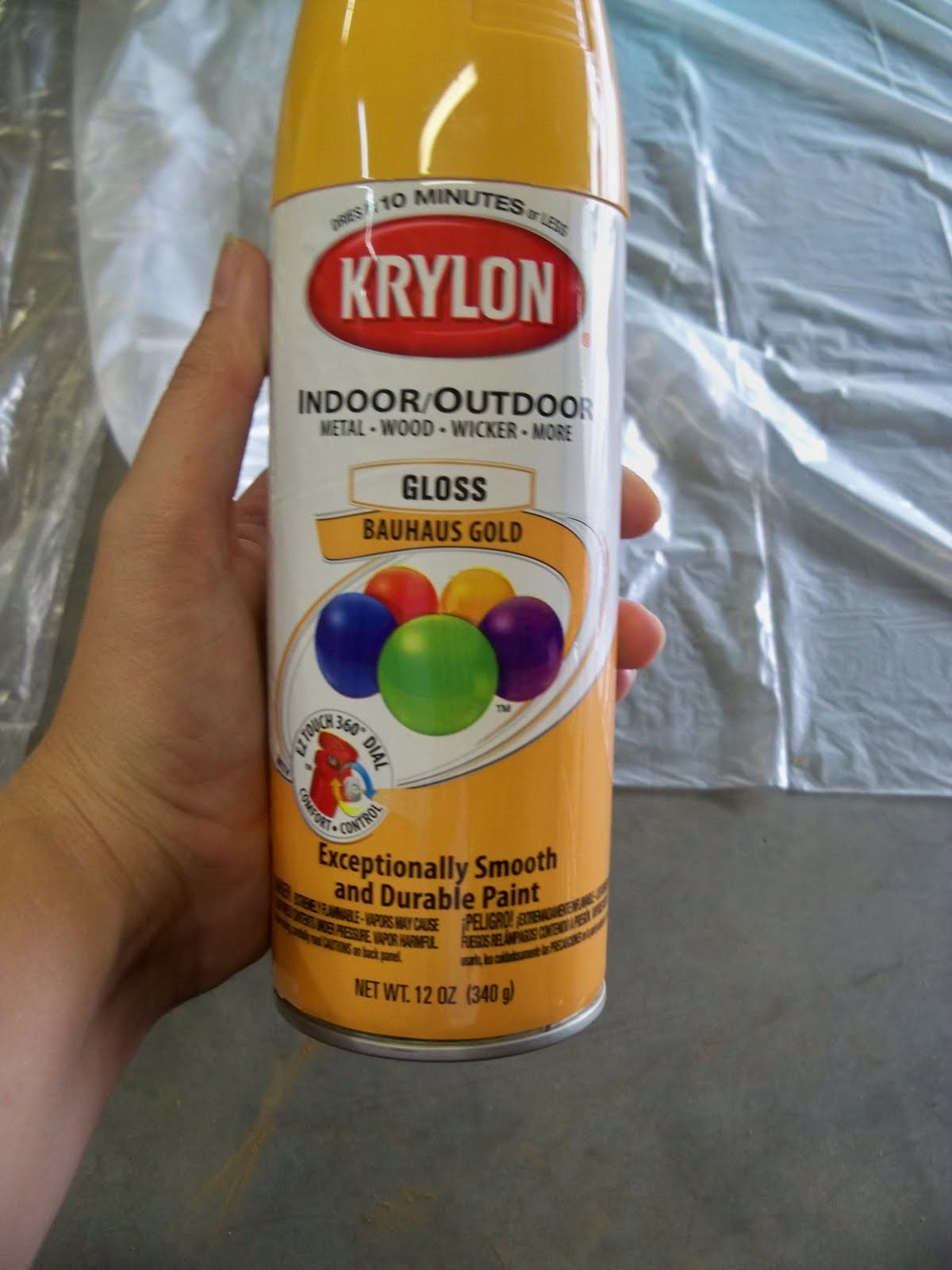 cake batter & paper scraps: under $5 file cabinet make over