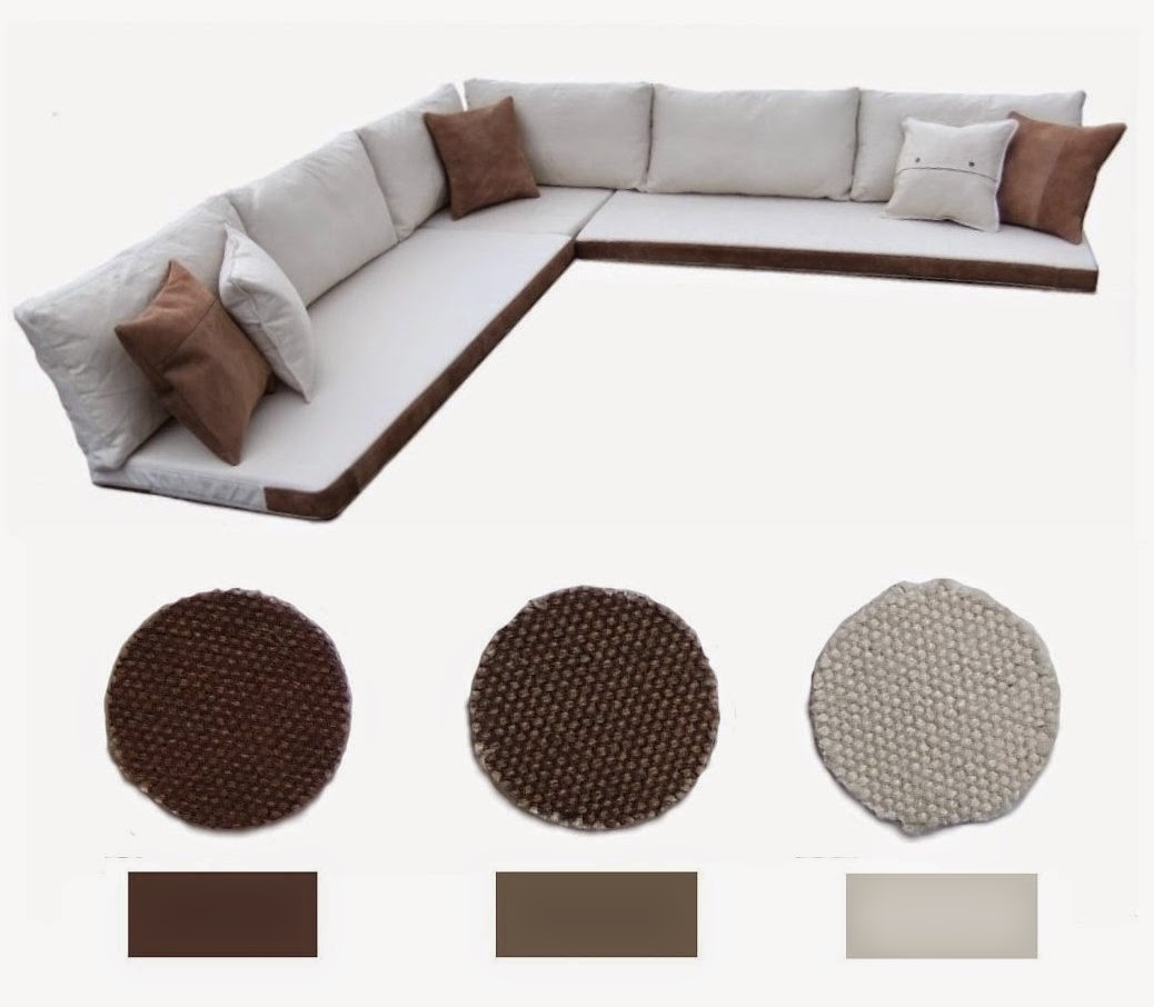 Livd / producten van canvas en leer: Lounge kussens hoekbank