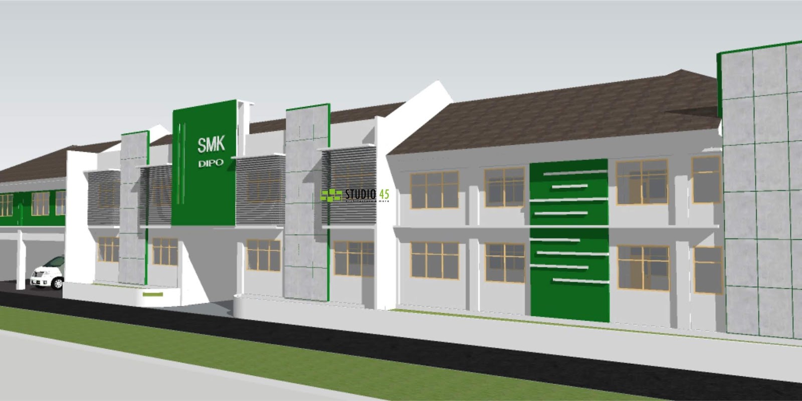 33 Gambar Gedung Sekolah Minimalis Modern - Model Desain Rumah Minimalis