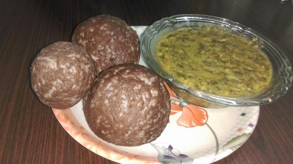 AMCHIGELE VASARI NEW : RAGI MUDDE MASSAPO WITH GREEN CURRY BY SHAMALA BHAT