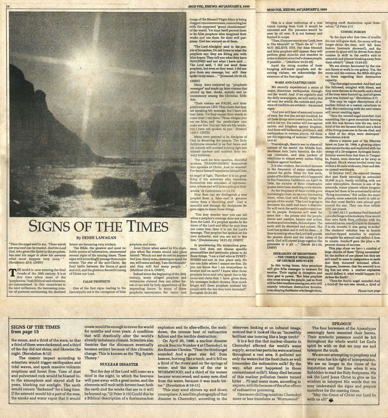 ALAM MO BA 'TO? (Do You Know This?): Signs of the Times