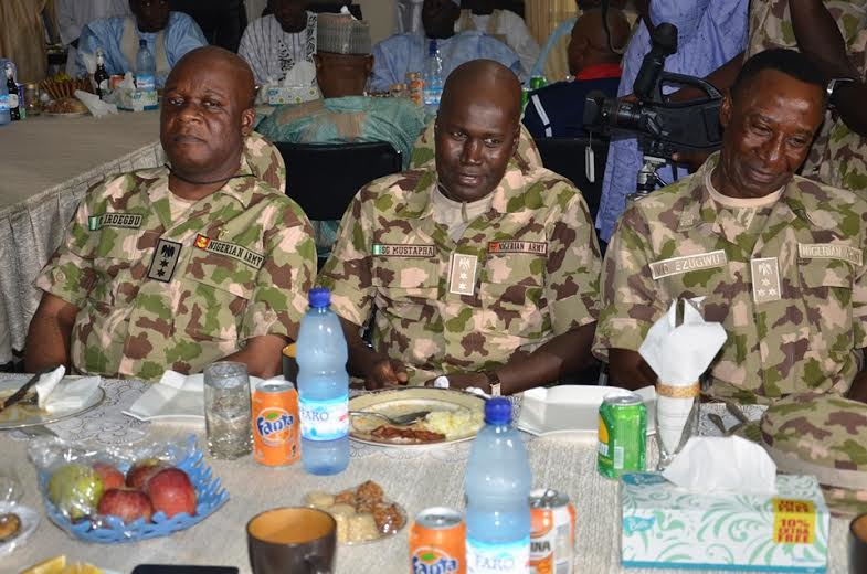 Photos: Borno state governor hosts Chief of Army Staff, Buratai, other ...