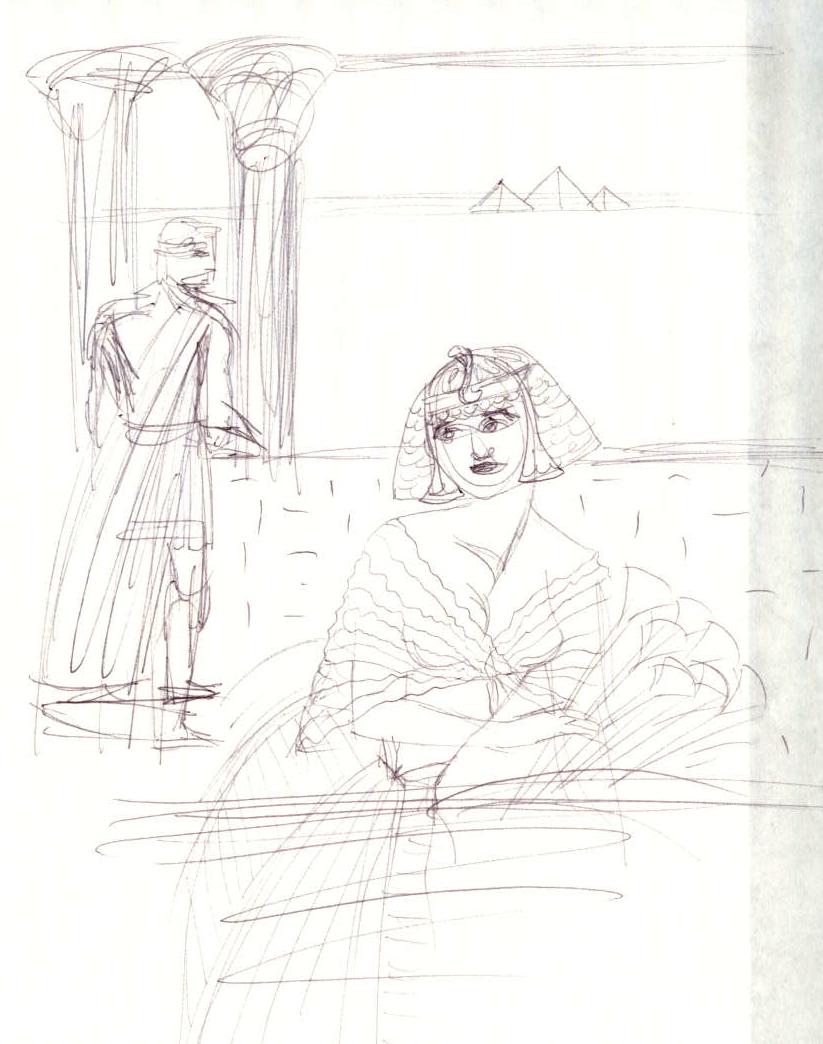 Cleopatra: Set of Gesture Drawings