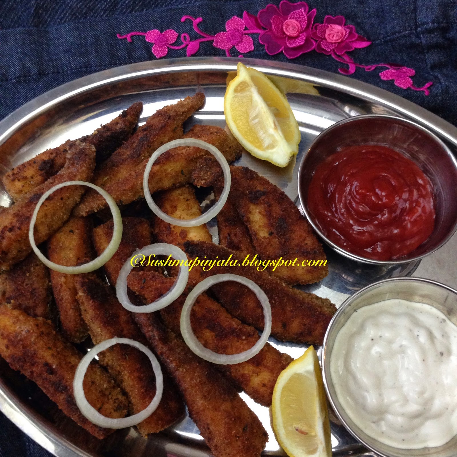 Fish Strips - From Sushma's Kitchen