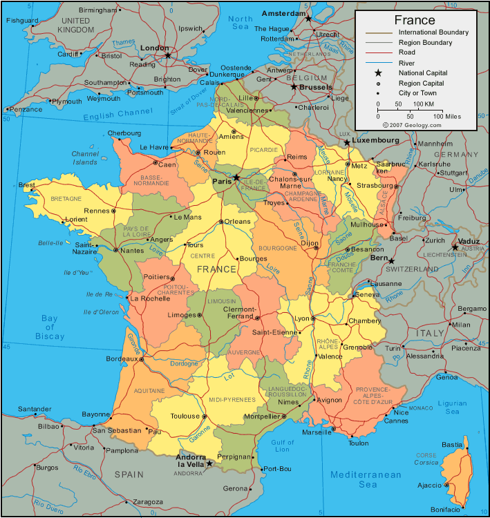 Carte de France: Carte de France Departements