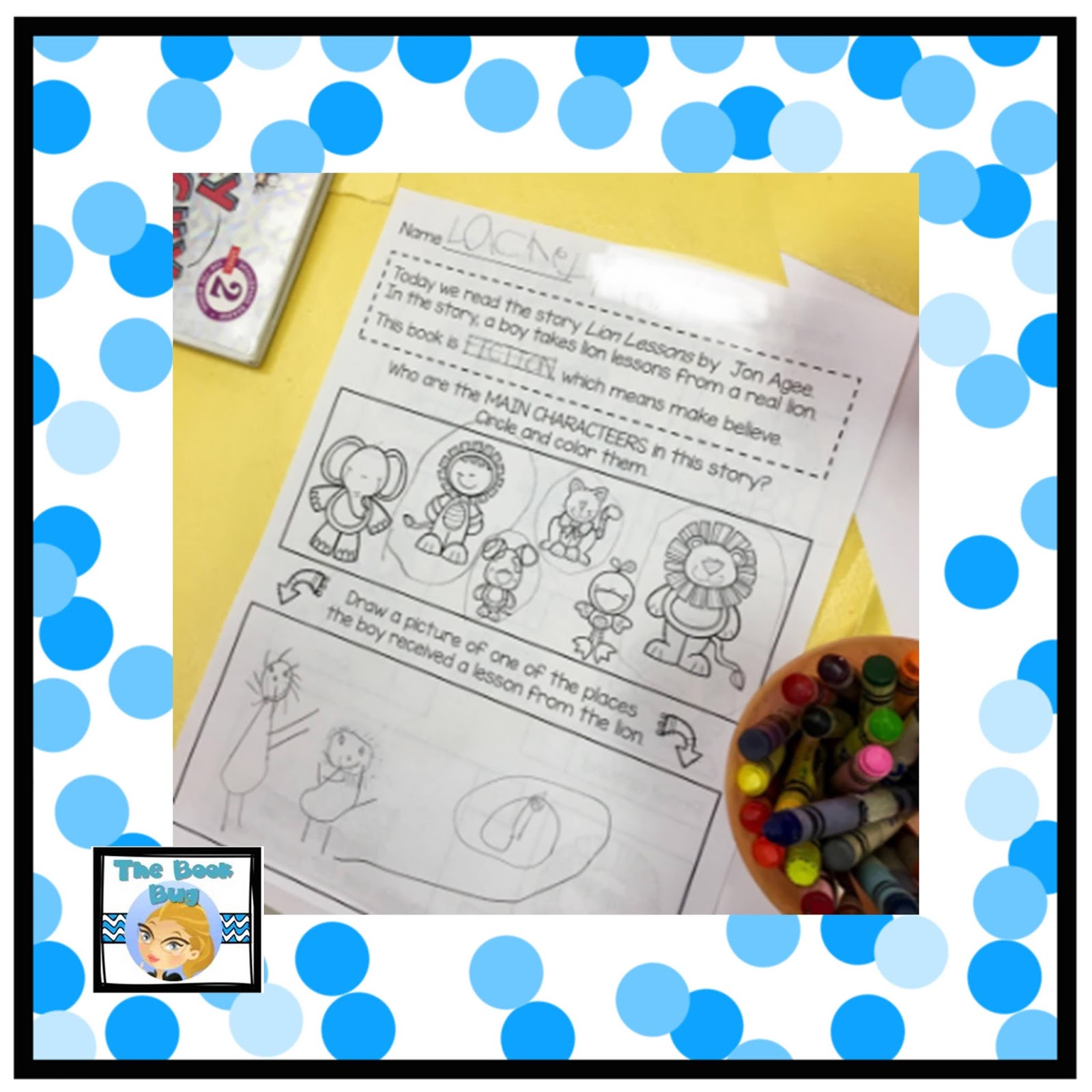 The Book Bug: Lion Lessons Freebie