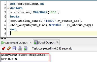 SOA, Oracle Apps and OAF World: Requisition Cancel API Script : Oracle ...