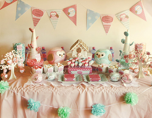 My Owl Barn: Dreamy Owl Party Dessert Table