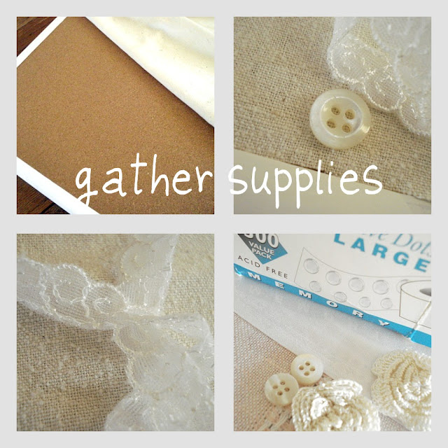 Simple Home: Simple Bulletin Board Vintage Redo