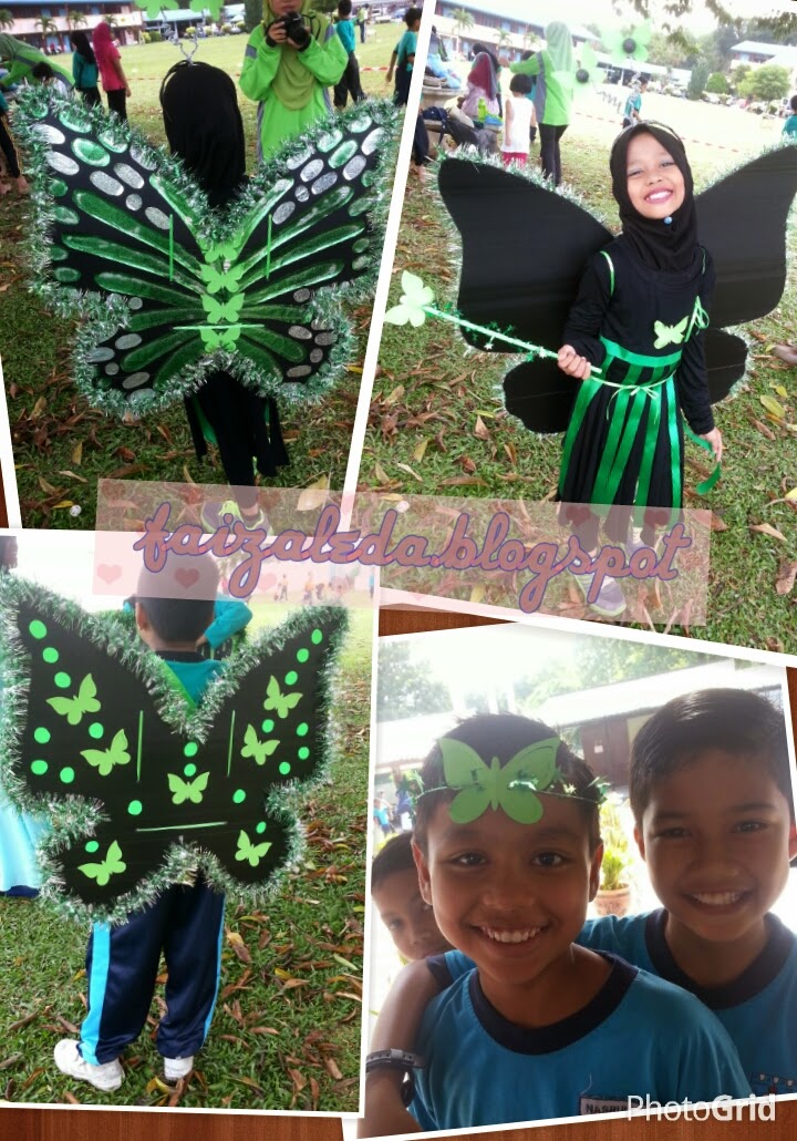 faizaleda: DIY : Kostum Maskot Rama-Rama Rumah Hijau