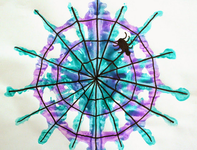 Monument Valley Regional Middle School Art Class: Decalcomania, 6th Grade