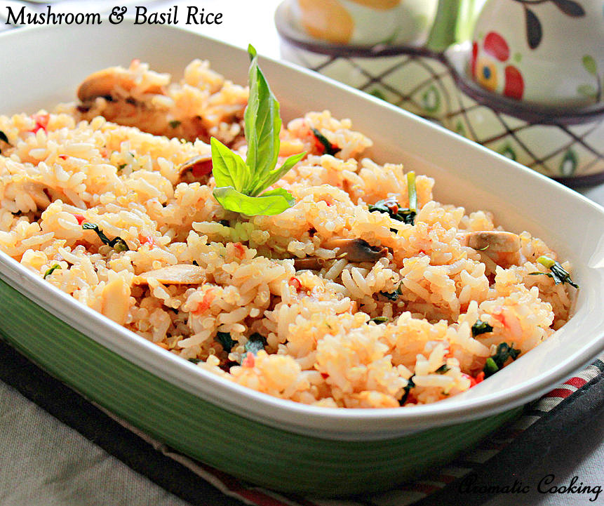 Aromatic Cooking: Mushroom And Basil Rice