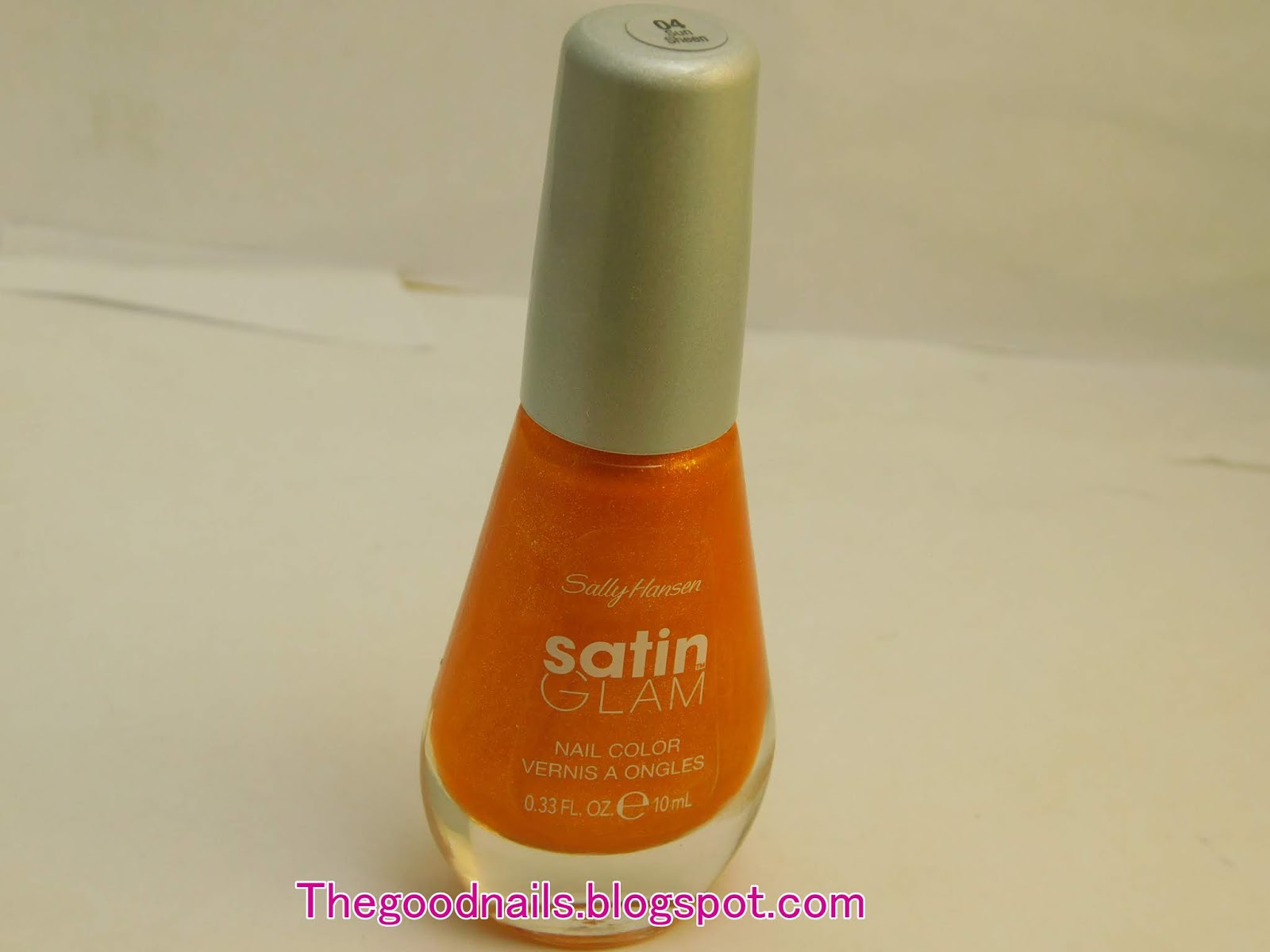 Sally Hansen Satin Glam Sun Sheen Nail Polish Swatch and Review
