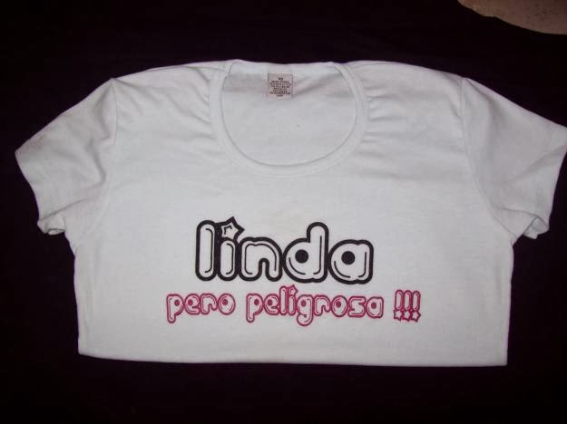 Polos estampados con frases - Imagui