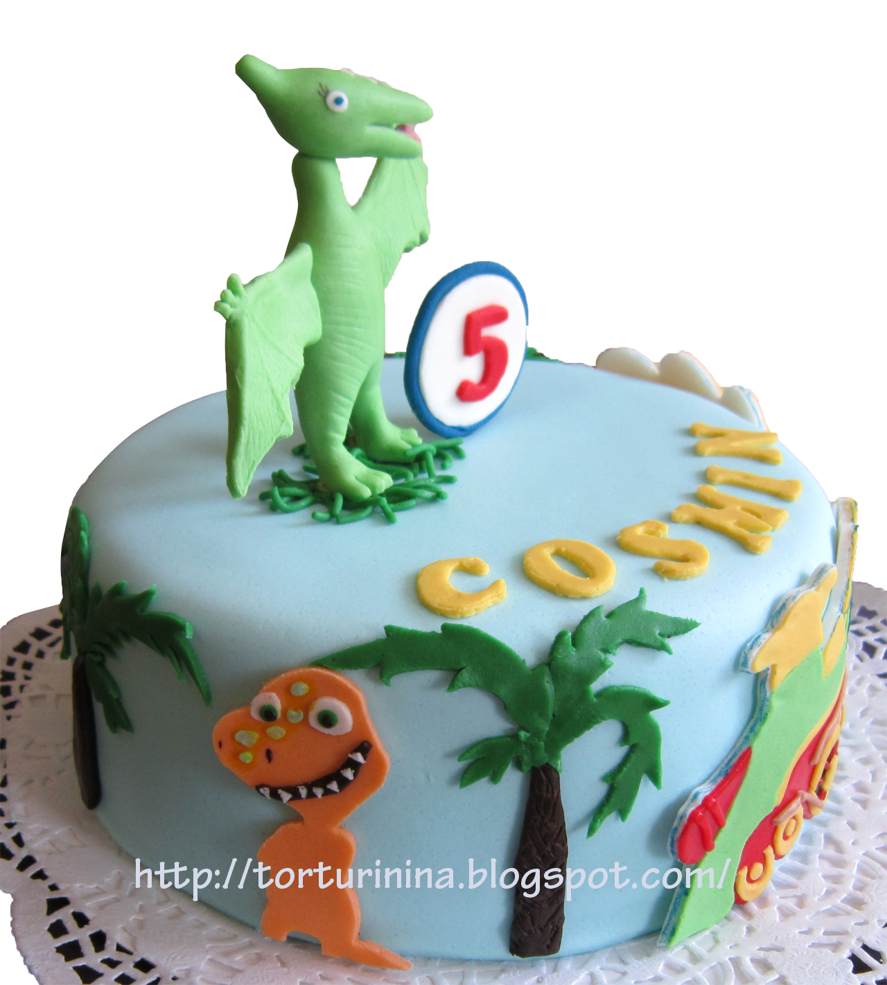 Nina's Art Cake: Tort T- Rex