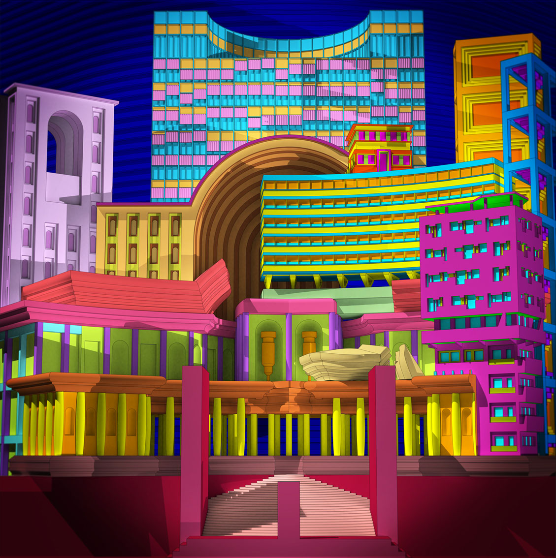 The Roman Singularity: All Colours Lead to Rome