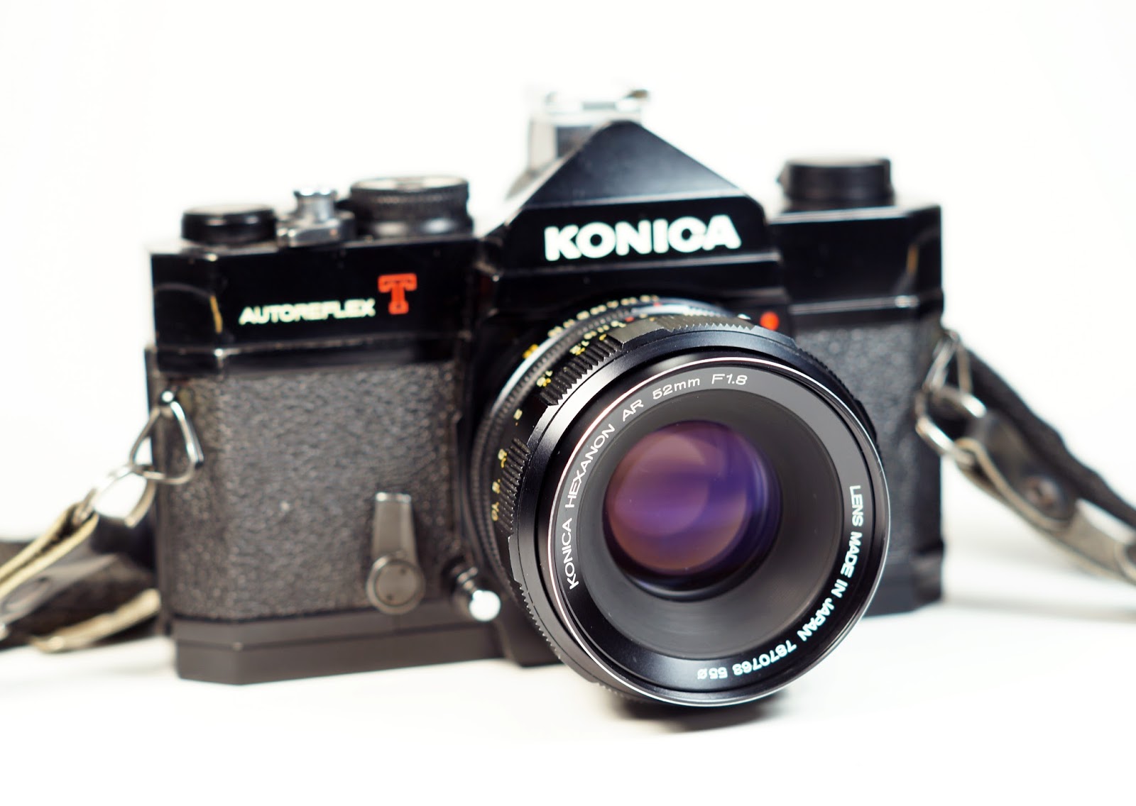 Konica Autoreflex T 35mm SLR Camera with 52mm f/1.8 Prime Lens (Black Body)