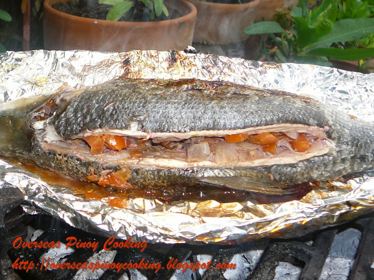 Inihaw Na Bangus In Foil