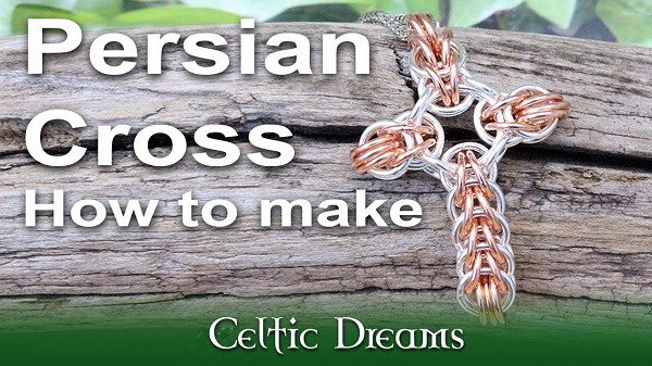 Two More Chain Maille Cross Tutorials / The Beading Gem