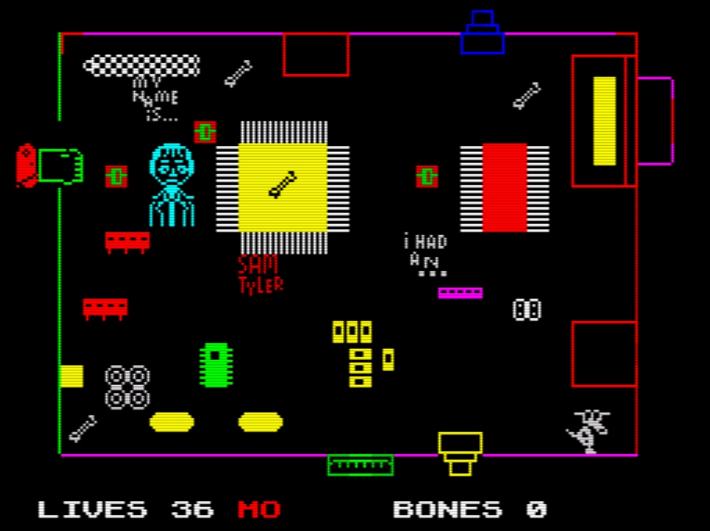 Indie Retro News: Moritz 48K - A very odd and frustrating ZX Spectrum game!