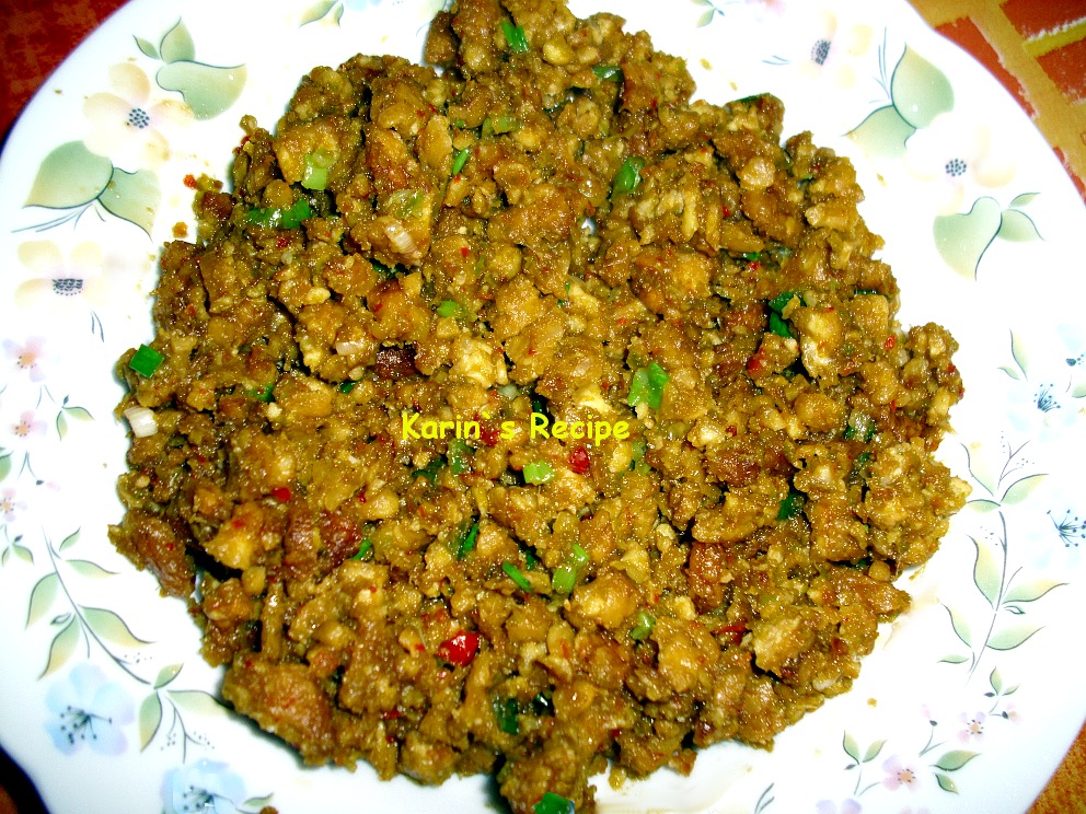 Karin's Recipe: Sambal Tempe (Spicy Crushed Tempeh/Tempeh Sambal)