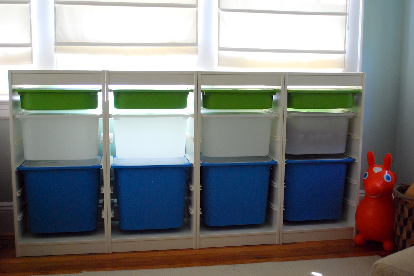 In the Little Yellow House: Playroom Progress: Storage Built